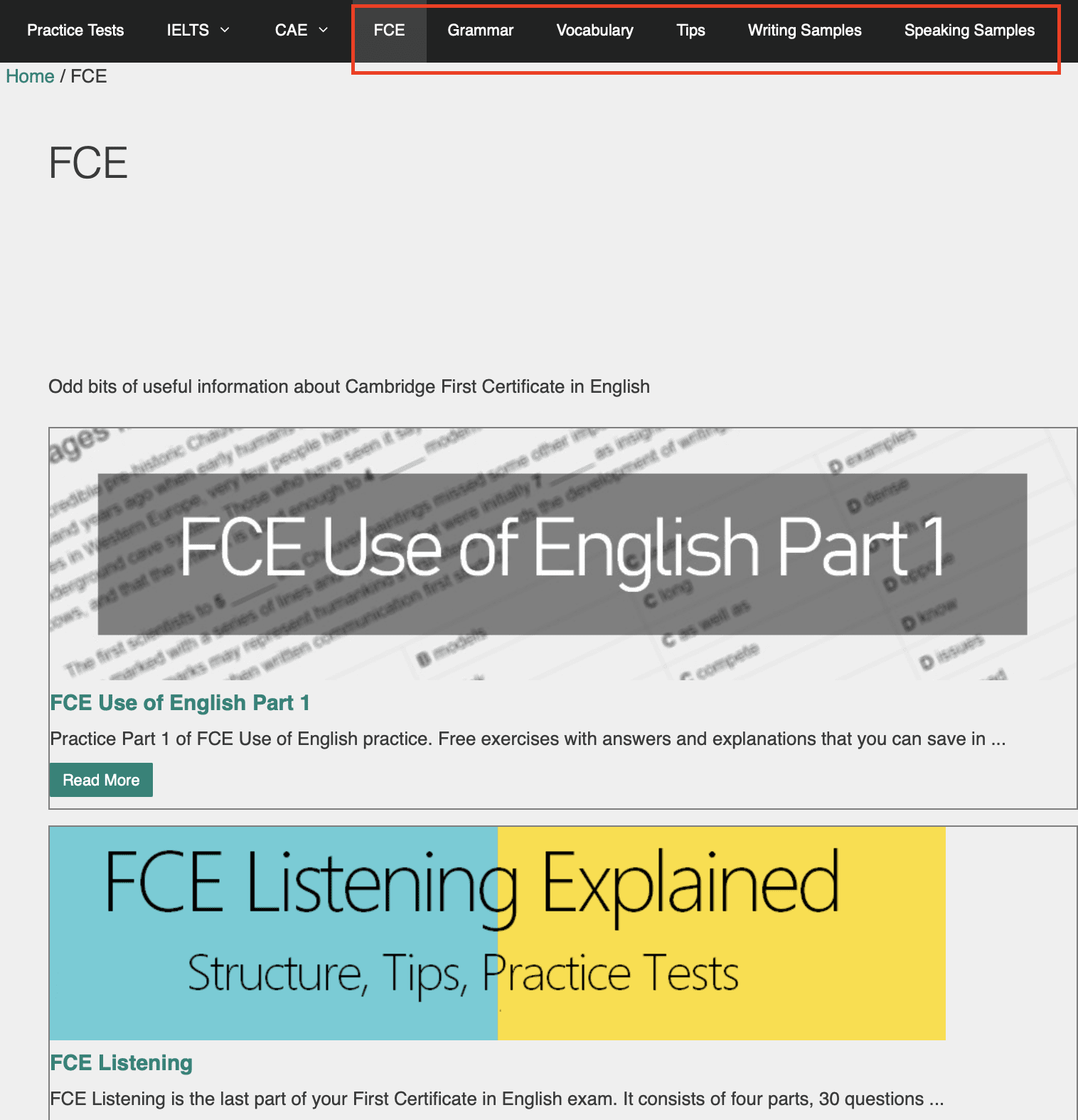 FCE for Schools Exam materials - Freeway